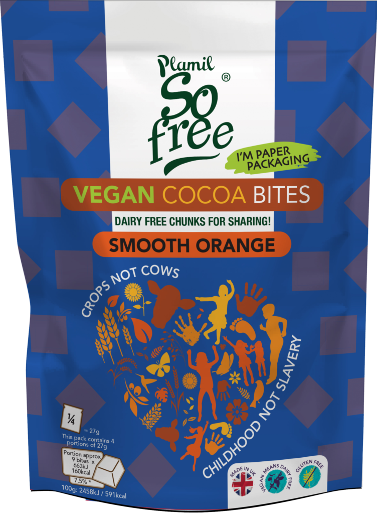 Plamil So free Vegan Smooth Orange Cocoa Bites - Plamil