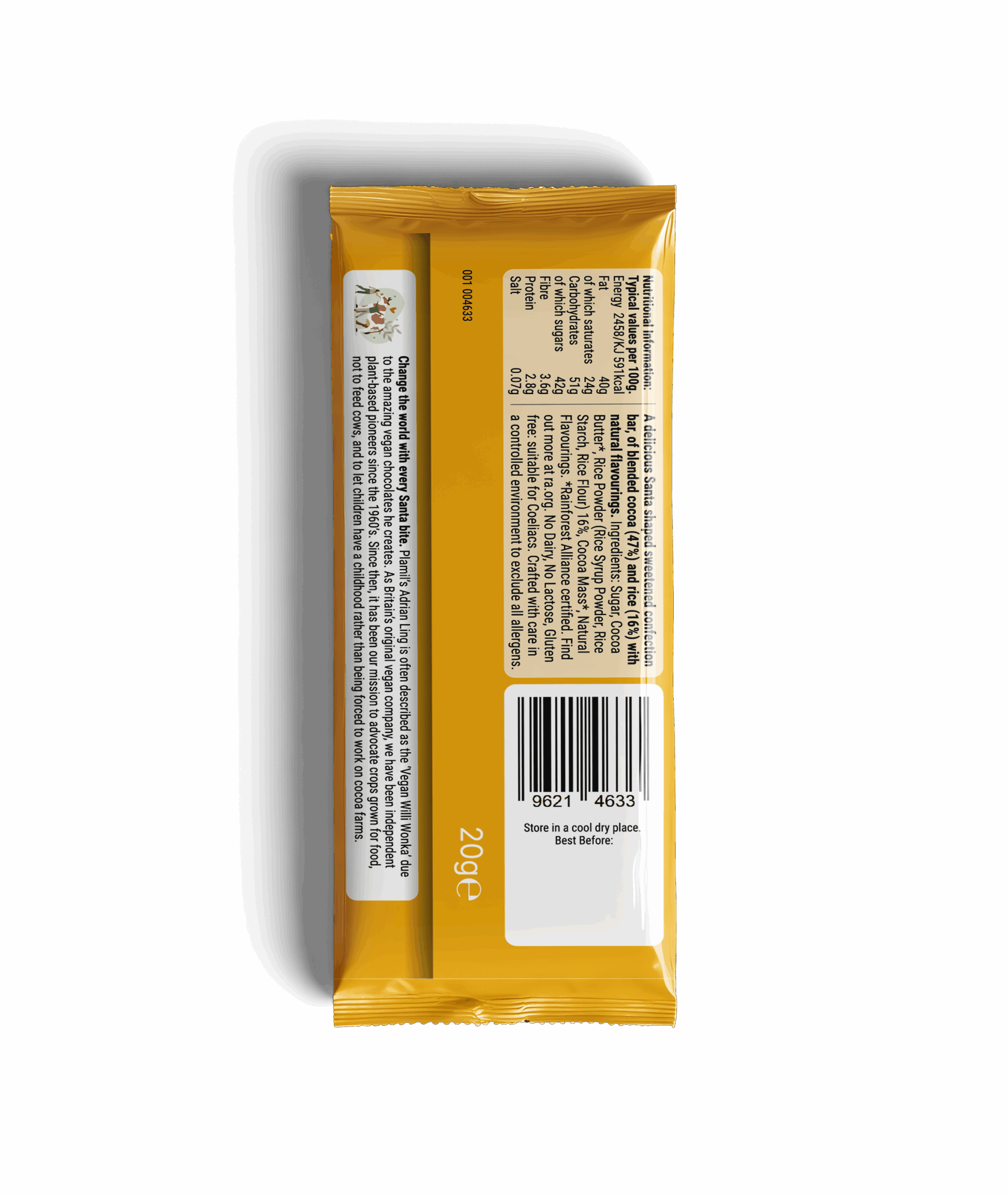 Plamil Salted Caramel Chocolate Santa Bar - Plamil