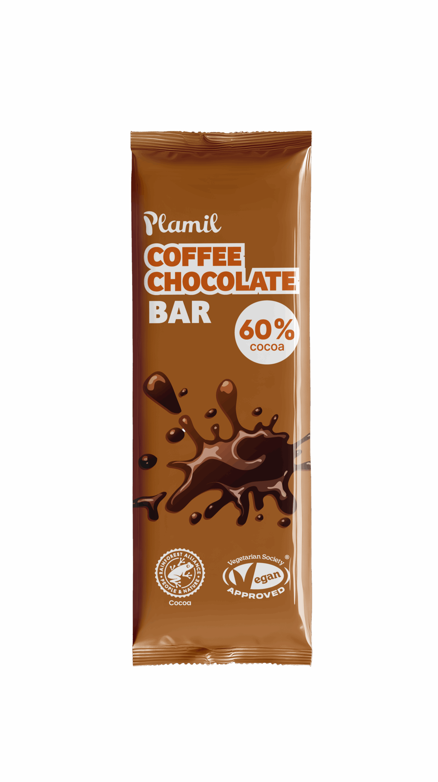 Coffee Chocolate Bar 60% Cocoa 40g - Plamil